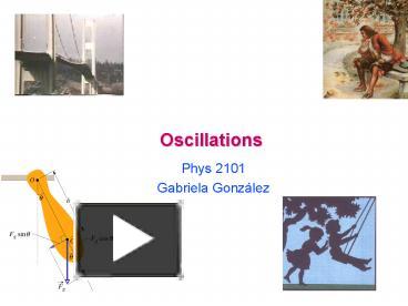 PPT – Oscillations PowerPoint presentation | free to view - id: 47c65-NTgxN