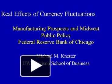 Michael M' Knetter presentation | free to view