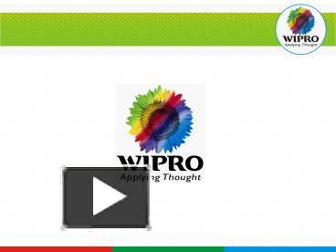 Wipro Corporate presentation | free to view