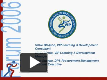Why VIP? presentation | free to view