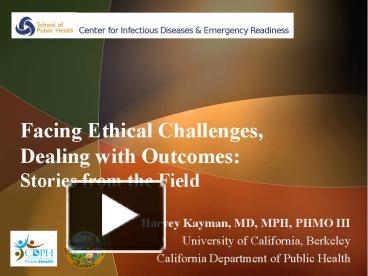 Facing Ethical Challenges, Dealing with Outcomes: Stories from the ...