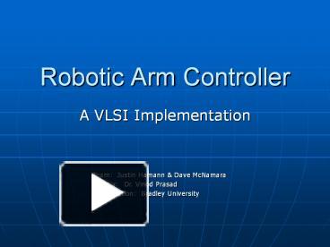 Robotic Arm Controller presentation | free to download