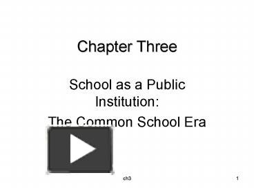 PPT – Chapter Three PowerPoint presentation | free to download - id ...