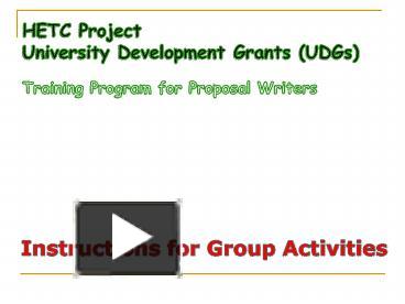 PPT – Instructions for Group Activities PowerPoint presentation | free ...