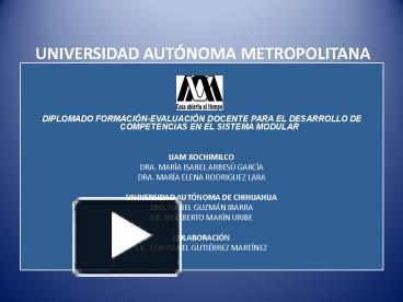 PPT – UNIVERSIDAD AUT PowerPoint presentation | free to download - id ...