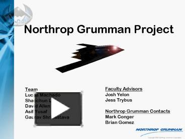 Northrop Grumman Project presentation | free to download