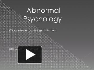 PPT – Abnormal PowerPoint presentation | free to view - id: 481bae-MDY1O