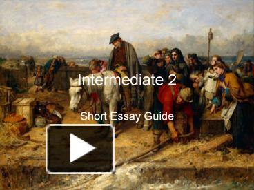 PPT – Intermediate 2 PowerPoint presentation | free to download - id ...