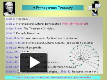 PPT – Pythagoras PowerPoint presentation | free to download - id ...