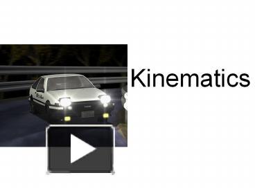Kinematics presentation | free to download