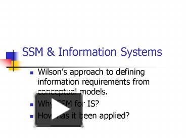 SSM presentation | free to view