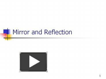 Mirror and Reflection presentation | free to view
