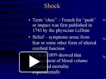 Shock presentation | free to view