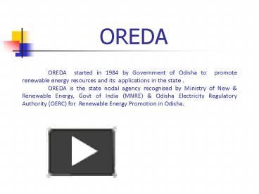 OREDA presentation | free to view