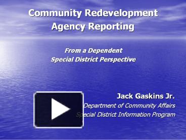 PPT – Community Redevelopment PowerPoint presentation | free to ...