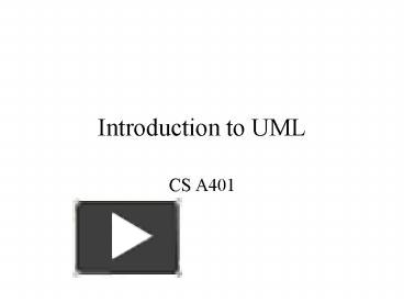 PPT – Introduction to UML PowerPoint presentation | free to download ...