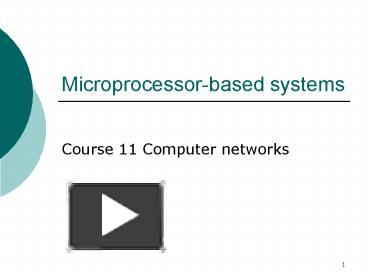 PPT – Microprocessor-based systems PowerPoint presentation | free to ...