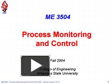 PPT – Process Monitoring and Control PowerPoint presentation | free to ...