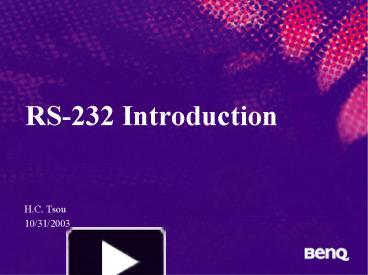 PPT – RS-232 Introduction PowerPoint presentation | free to download ...