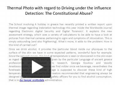 PPT – Dui Lawyer Phoenix PowerPoint presentation | free to download ...