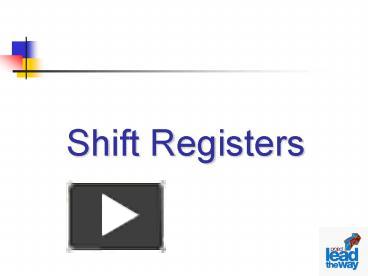 Shift Registers presentation | free to download