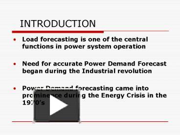 Load forecasting is one of the central functions in power system ...