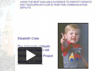 PPT – Elizabeth Crais PowerPoint presentation | free to download - id ...