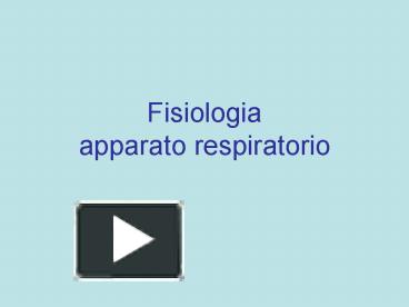 PPT – Fisiologia apparato respiratorio PowerPoint presentation | free ...