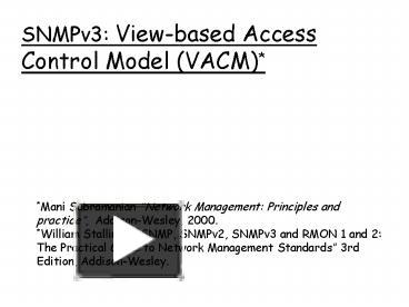 PPT – Advanced Network Management Introduction and Background ...
