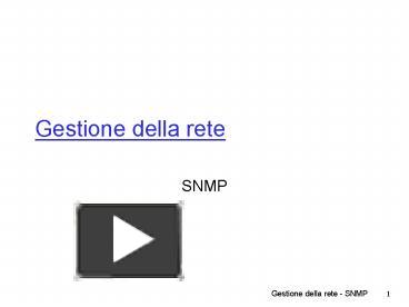 PPT – Gestione della rete PowerPoint presentation | free to download ...