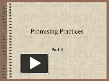 PPT – Promising Practices PowerPoint presentation | free to download ...