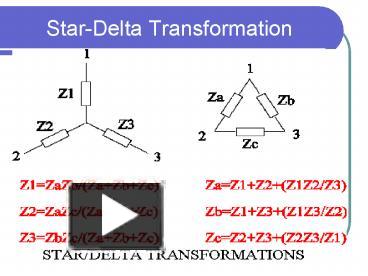 Star-Delta Transformation presentation | free to view