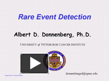 PPT – Rare Event Detection PowerPoint presentation | free to view - id ...
