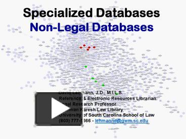 PPT – Specialized Databases NonLegal Databases PowerPoint presentation ...