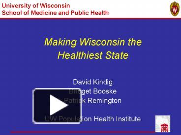 PPT – Making Wisconsin the PowerPoint presentation | free to view - id ...