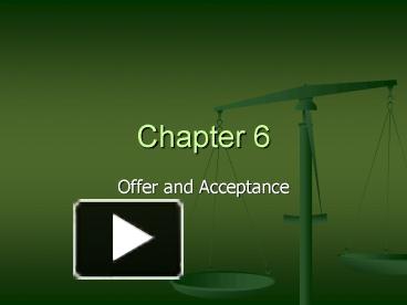 PPT – Offer and Acceptance PowerPoint presentation | free to view - id ...