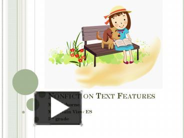 Nonfiction Text Features presentation | free to view
