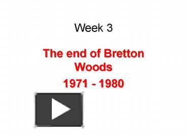 PPT – Week 3 PowerPoint presentation | free to download - id: 496e4f-ZjcyY