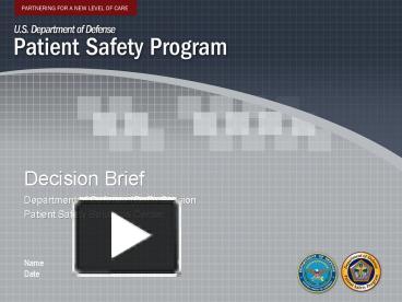 Decision Brief presentation | free to view