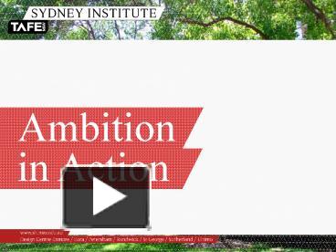 PPT – Ambition PowerPoint presentation | free to view - id: 4994d3-ODkyM