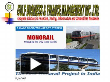 Monorail Project presentation | free to view
