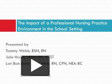 PPT – Tammy Webb, BSN, RN PowerPoint presentation | free to view - id ...