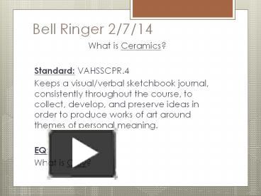 PPT – Bell Ringer 2/7/14 PowerPoint presentation | free to download ...