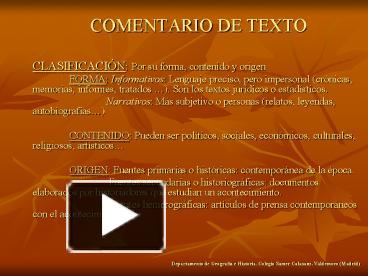 PPT – Departamento de Geograf PowerPoint presentation | free to ...