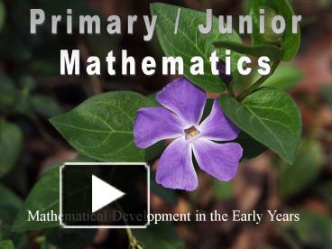 PPT – Primary / Junior PowerPoint presentation | free to view - id ...