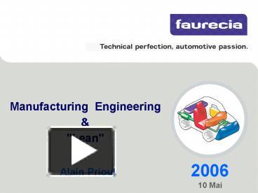 PPT – Manufacturing Engineering PowerPoint presentation | free to ...