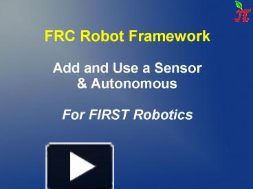 PPT – FRC Robot Framework PowerPoint presentation | free to download ...