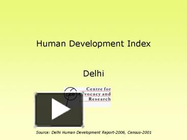 PPT – Human Development Index PowerPoint presentation | free to view ...
