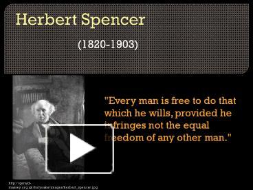 Herbert Spencer presentation | free to download