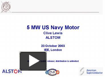 5 MW US Navy Motor presentation | free to view